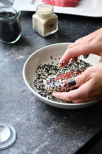 Ton în crustă de susan » Bucătăria familiei mele » Preparate din Peste